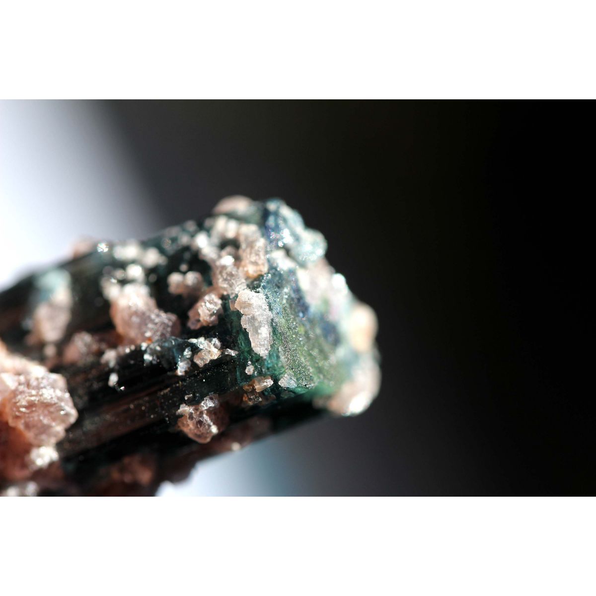 Turmalin Var.Indigolith-blauer Turmalin+Verdelth, grün-Energie-Kristall ...