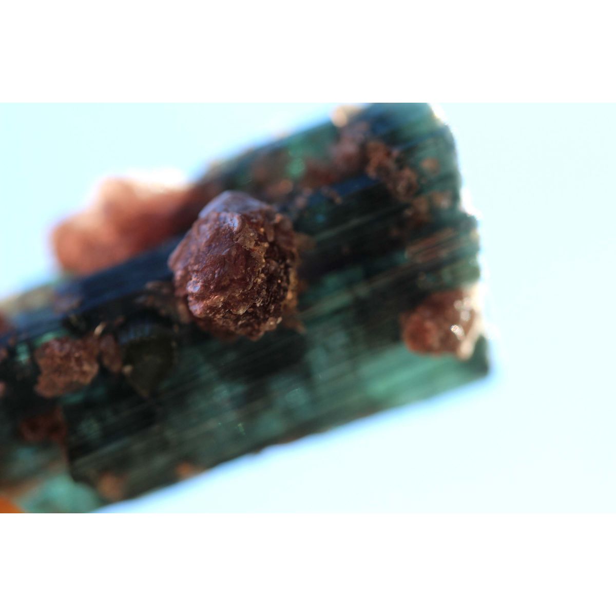 Turmalin Var.Indigolith-blauer Turmalin+Verdelth, grün-Energie-Kristall ...