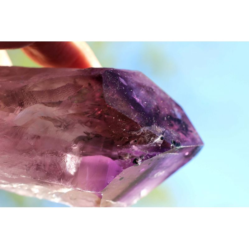 Amethyst-Mediale-Energie-Kristallspitze (Heilstein / innerer Frieden ...