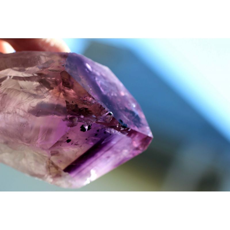 Amethyst-Mediale-Energie-Kristallspitze (Heilstein / innerer Frieden ...