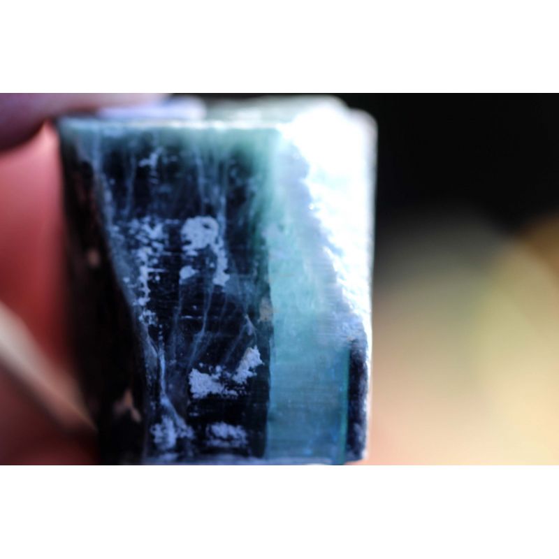 Turmalin Var. Indigolith-blauer Turmalin-Energie-Kristallstufenaggregat ...