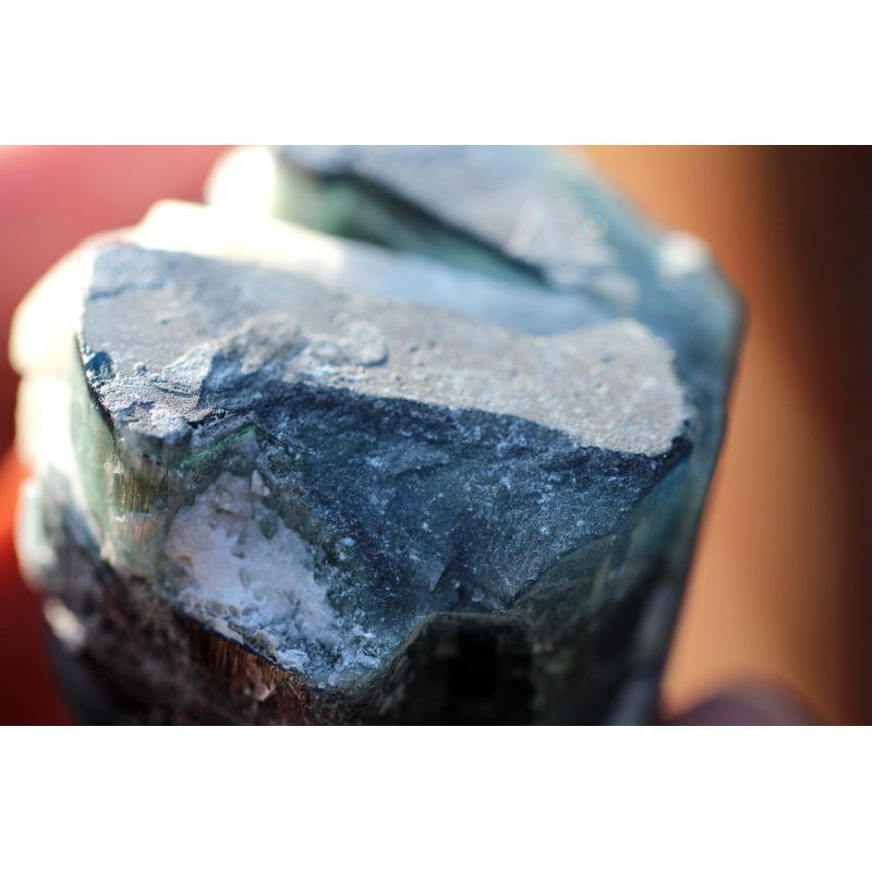 Turmalin Var. Indigolith-blauer Turmalin-Energie-Kristallstufenaggregat ...